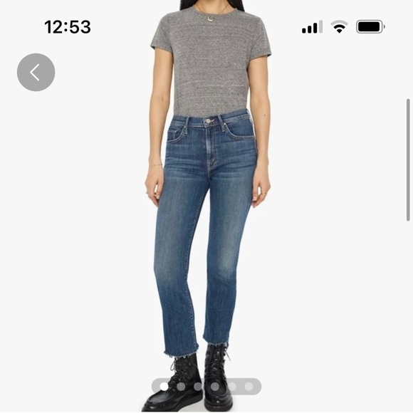 MOTHER | Jeans | The Insider High Rise Crop Step Fray Bootcut Jeanssize ...